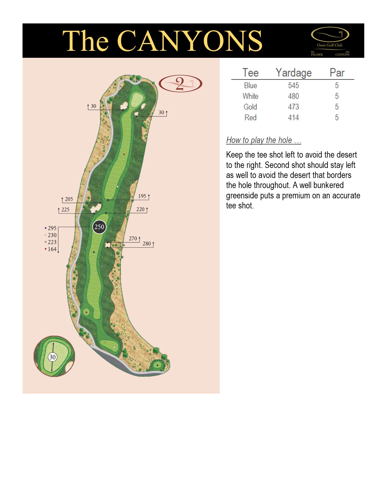 The Canyons Course - Oasis Golf Club - Palmer